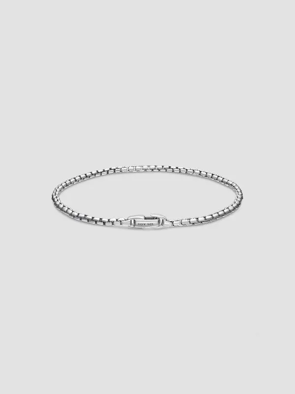 David Yurman Box Chain Bracelet In Sterling 2.7mm