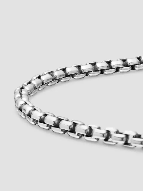 David Yurman Box Chain Bracelet In Sterling 2.7mm