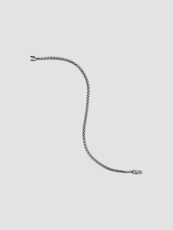 David Yurman Box Chain Bracelet In Sterling 2.7mm