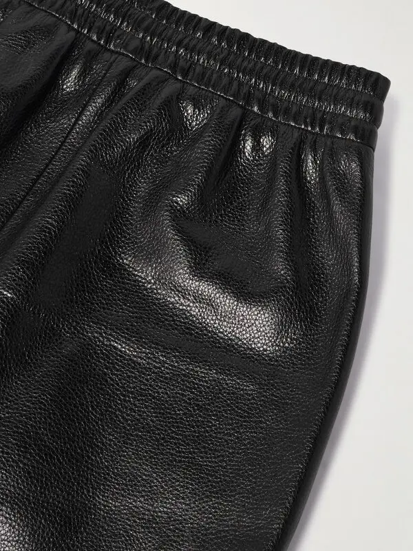 Fear Of God Straight-leg Full-grain Leather Trousers