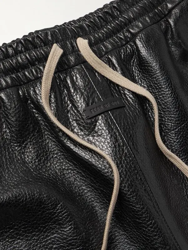 Fear Of God Straight-leg Full-grain Leather Trousers