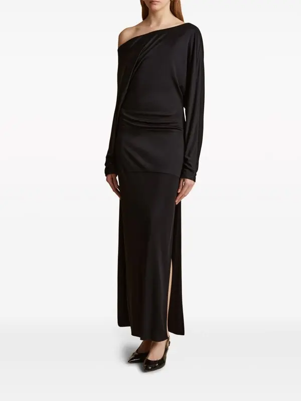 Khaite The Junet Off-shoulder Maxi Dress