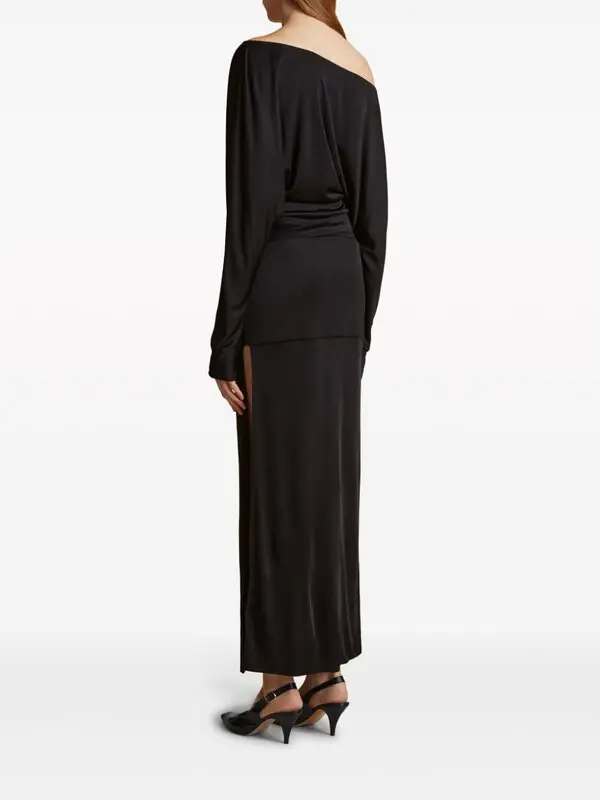 Khaite The Junet Off-shoulder Maxi Dress