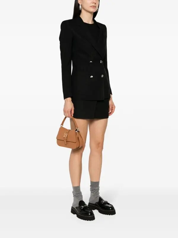 Furla Mini Flow Logo-plaque Leather Clutch Bag - Brown