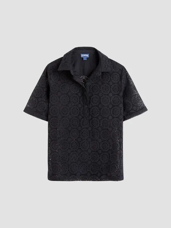 Vilebrequin Broderie Anglaise Short-sleeve Shirt