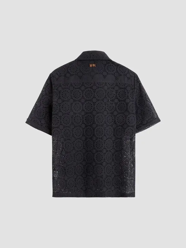 Vilebrequin Broderie Anglaise Short-sleeve Shirt