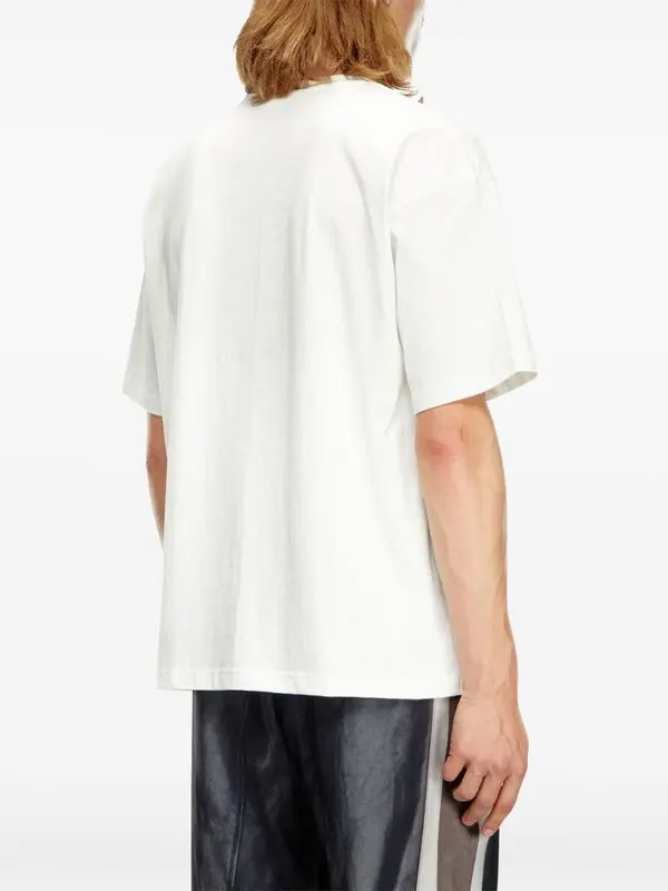 Diesel® T-Boxt-Q22 Cotton T-Shirt In White - 38% Off | Editorialist
