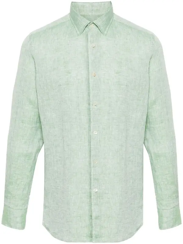 GLANSHIRT Long-sleeve Linen Shirt