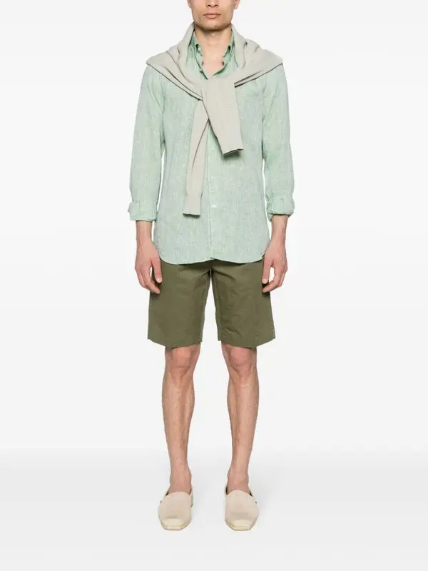 GLANSHIRT Long-sleeve Linen Shirt