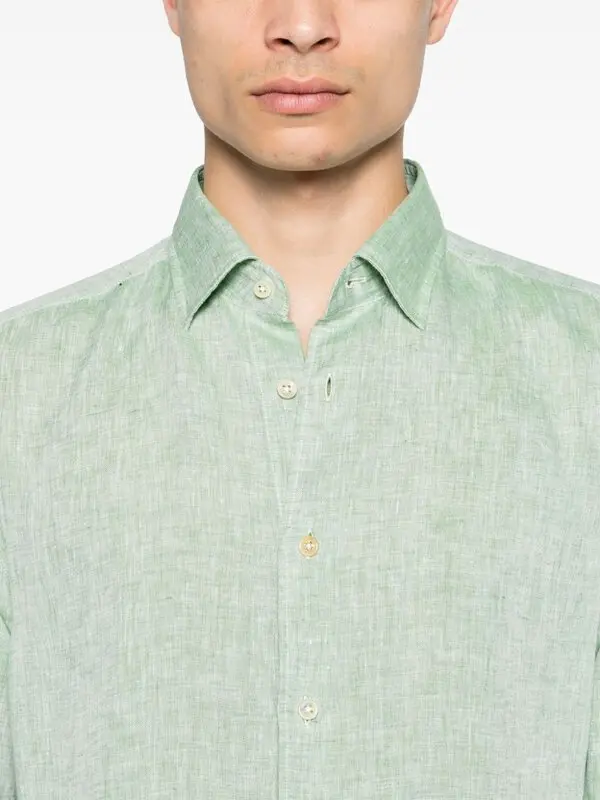 GLANSHIRT Long-sleeve Linen Shirt