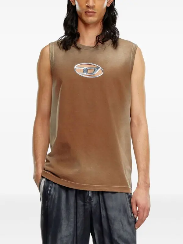 Diesel® Oval D-Plaque Tank Top In Brown - 30% Off | Editorialist