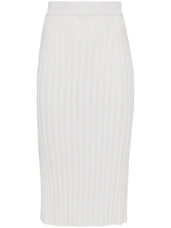 JOSEPH Chunky-ribbed Midi Skirt