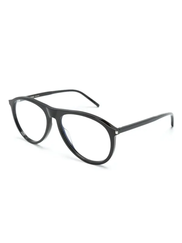 Saint Laurent Pilot Frame Glasses - Black