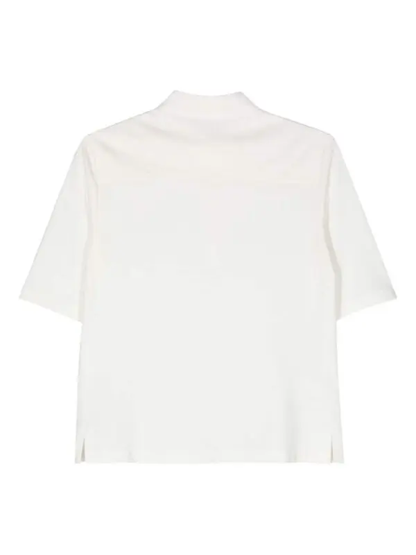 BLANCA VITA Half-button Polo Shirt