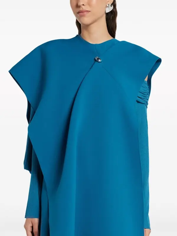 Chats By C.Dam Layered Jersey Dress - Blue | Editorialist