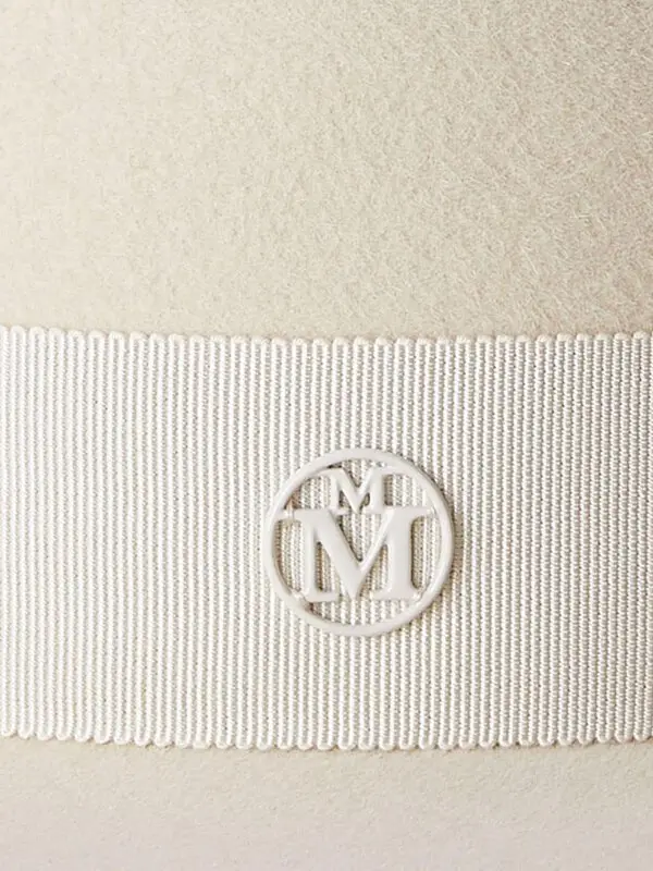 MAISON MICHEL Kiki Canotier Hat - Neutrals