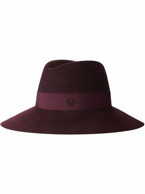 MAISON MICHEL Kate Fedora Hat - Red