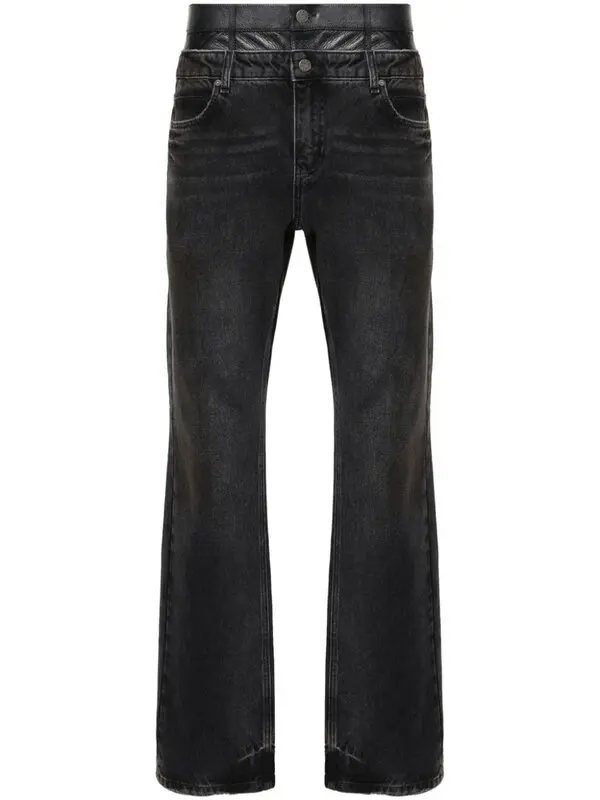 Guess High-rise Straight-leg Jeans