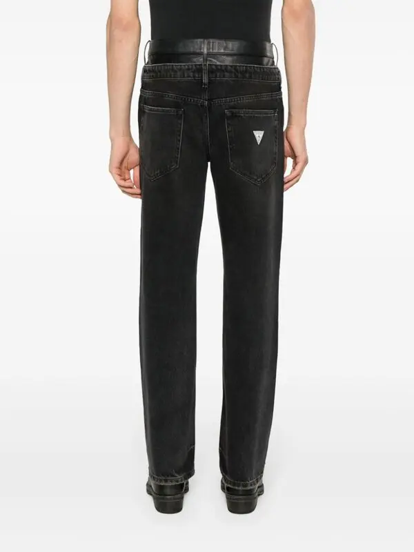 Guess High-rise Straight-leg Jeans