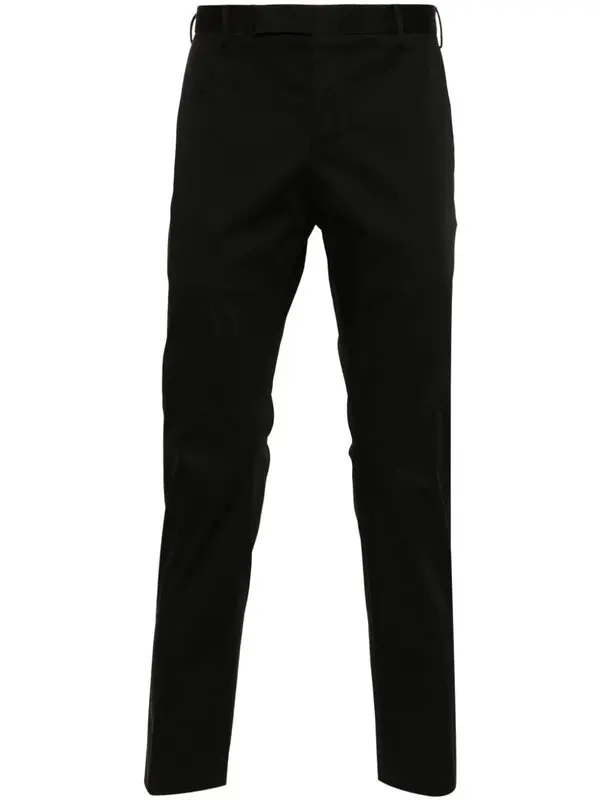 PT TORINO Pressed-crease Trousers - Black