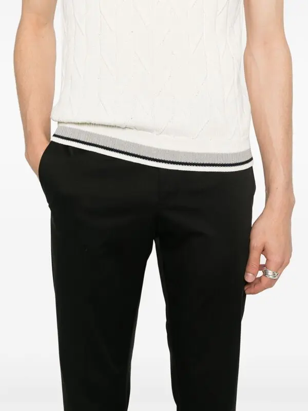 PT TORINO Pressed-crease Trousers - Black
