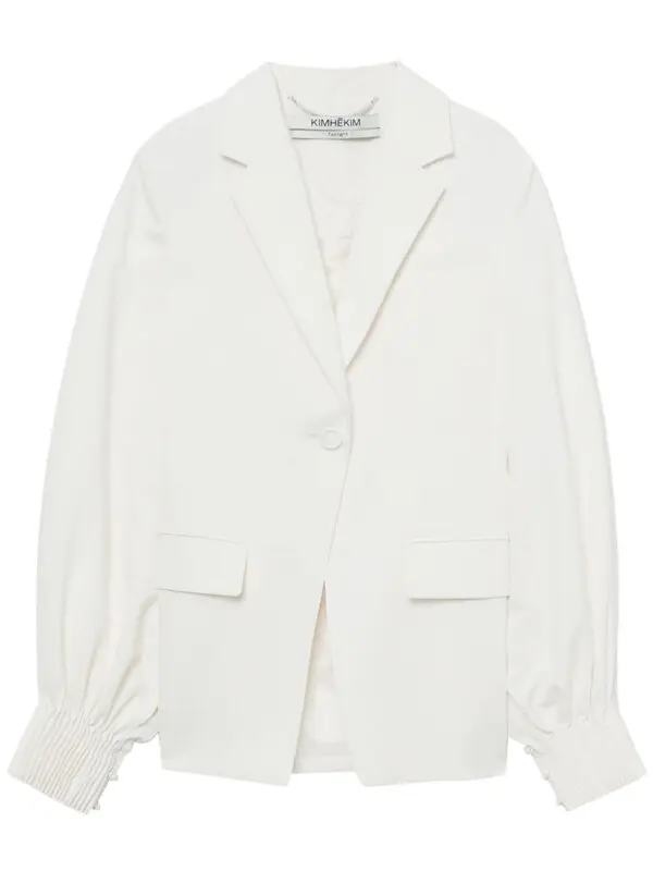 KIMHEKIM Single-button Jacket With Gathered Sleeves