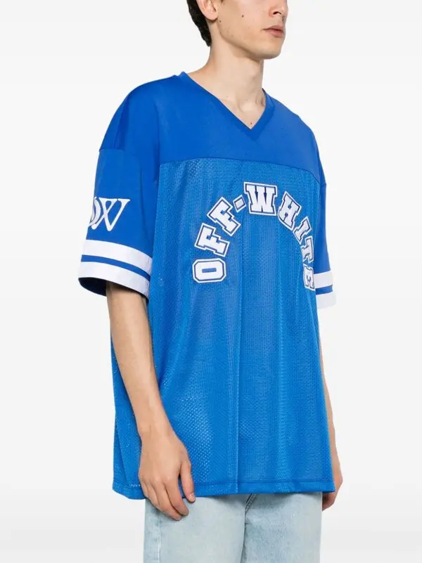 Off-White Logo-patch Football T-shirt