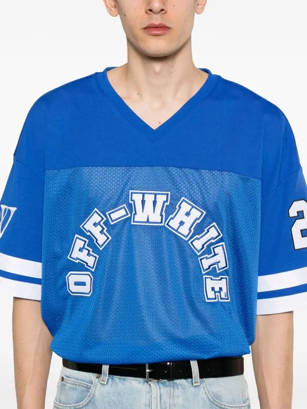 Off-White Logo-patch Football T-shirt