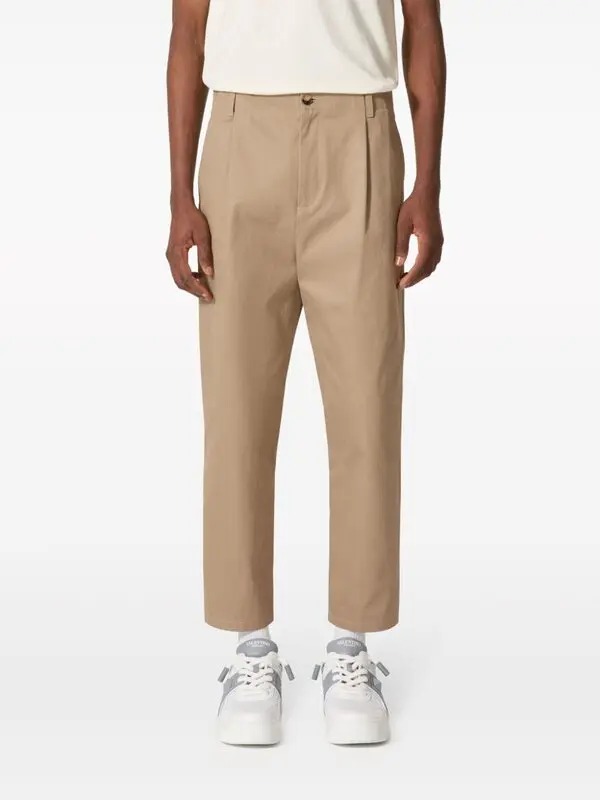 Valentino Garavani Cotton Gabardine Trousers - Neutrals