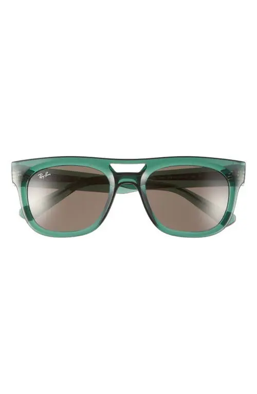 Ray-ban 54mm Square Sunglasses - Transparent Green