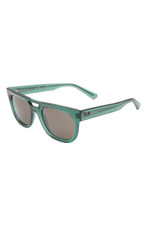 Ray-ban 54mm Square Sunglasses - Transparent Green
