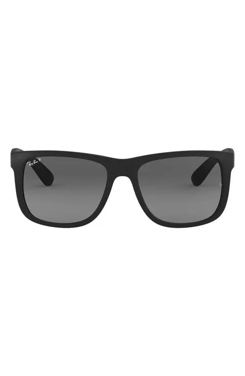 Ray-ban 54mm Polarized Square Sunglasses - Dark/grey Black