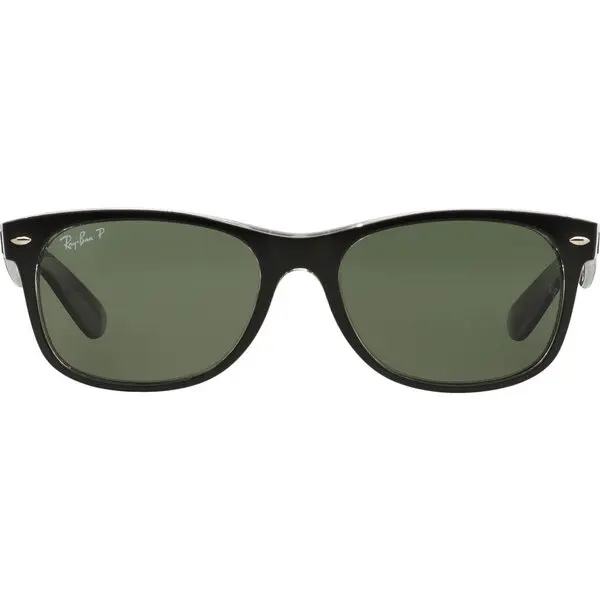 Ray-ban 55mm Rectangular Wayfarer Sunglasses - Transparent Black