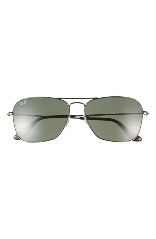 Ray-ban Caravan 55mm Sunglasses - Gunmetal/crystal Green