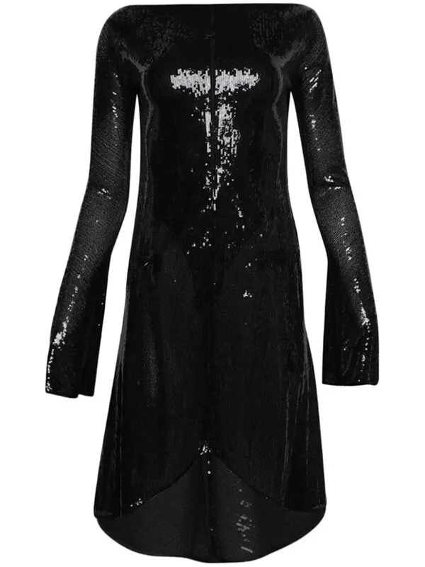 COURREGES Ellipse Glittered Midi Dress