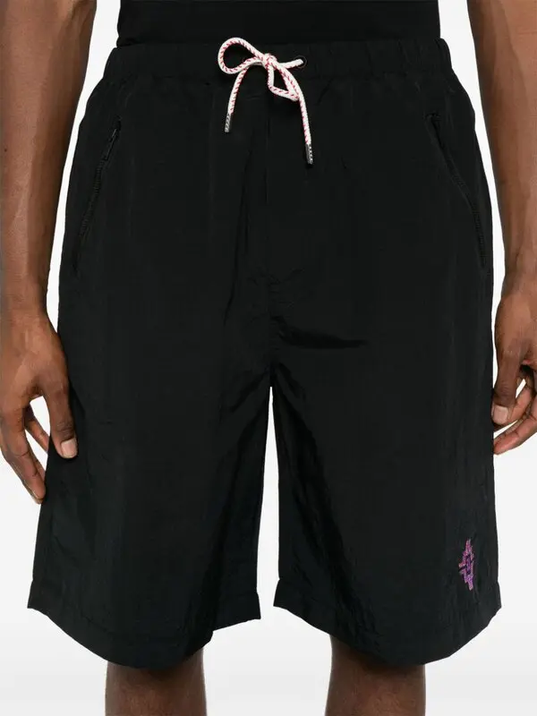 COUNTY OF MILAN Marcelo Burlon Graffiti Cross Bermuda Shorts