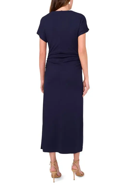 Halogen Dolman Sleeve Midi Dress - Classic Navy