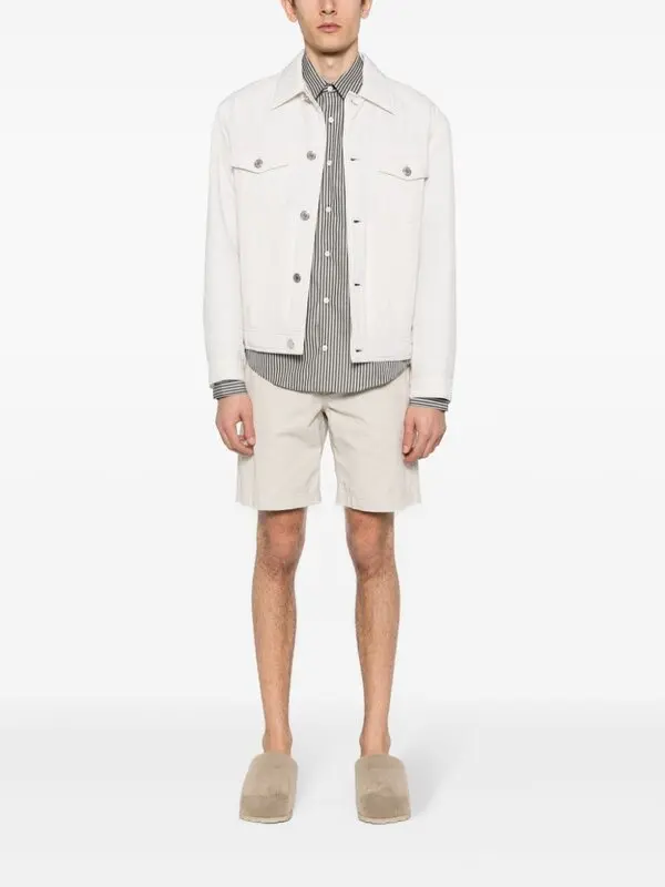 AMI Paris De Coeur Striped Cotton Shirt