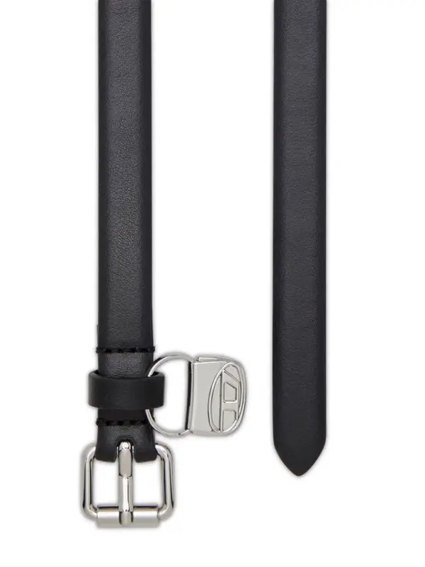 DIESEL® B-charm Leather Belt - Black