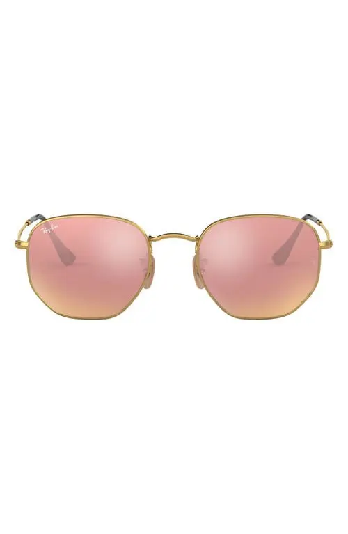 Ray-ban Icons 51mm Sunglasses - Gold/ Copper Flash