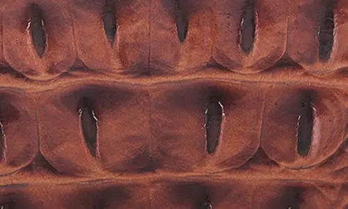 Brahmin Jane Croc Embossed Leather Wallet - Pecan