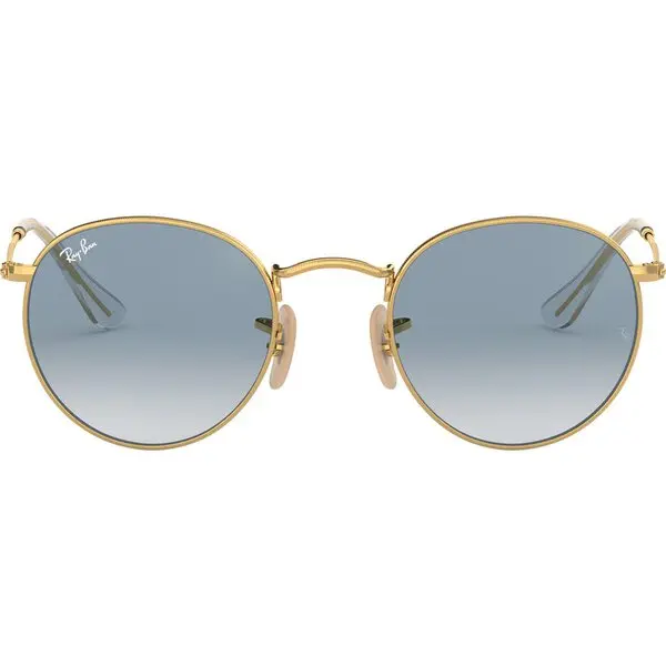 Ray-ban 50mm Small Round Sunglasses - Gold