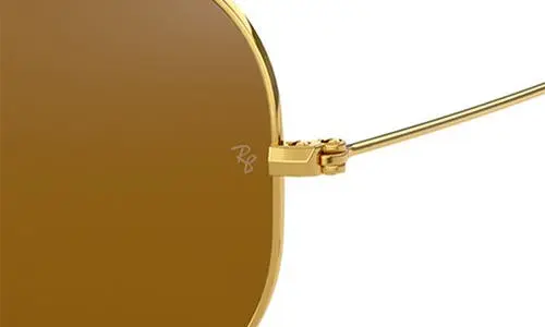 Ray-ban 62mm Aviator Sunglasses - Brown Grad