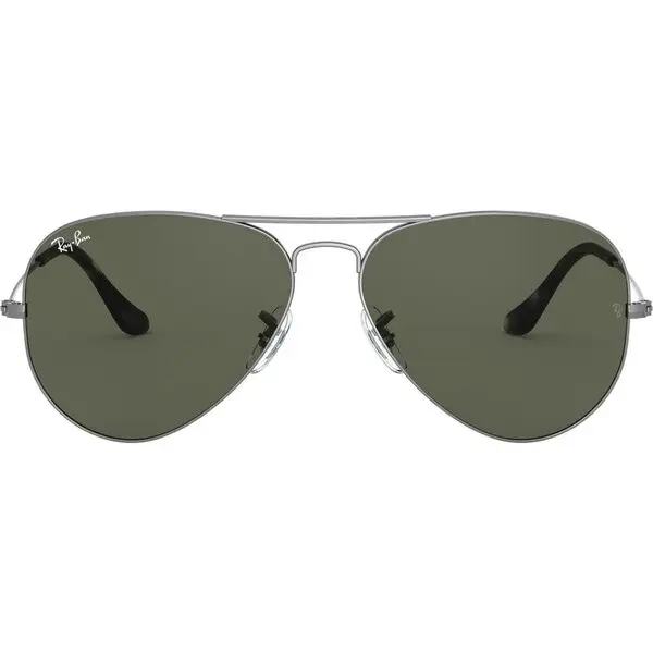 Ray-ban 62mm Aviator Sunglasses - Trans Grey