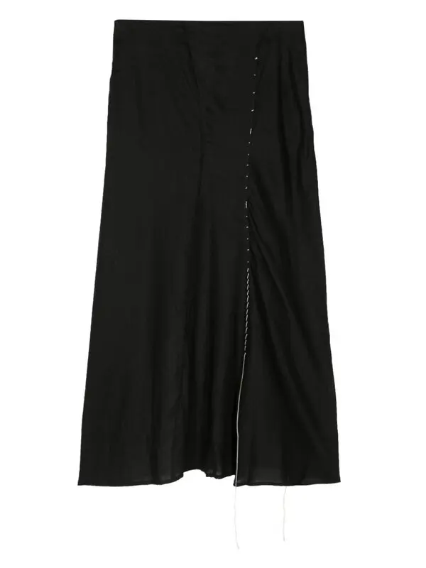 Yohji Yamamoto Asymmetric Linen Skirt
