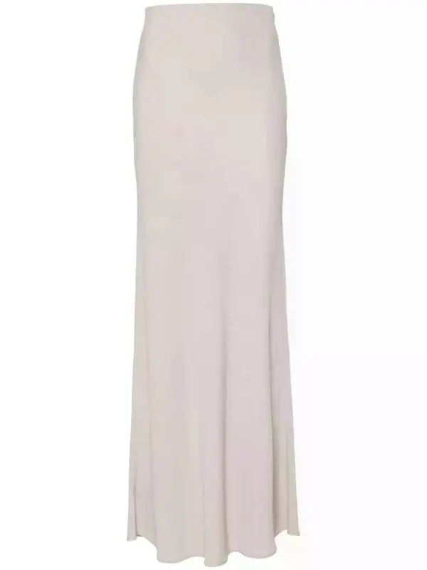 AMI Paris Bias-cut Maxi Skirt - Neutrals