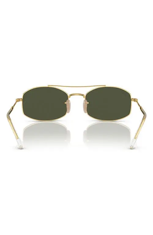 Ray-ban 54mm Oval Sunglasses - Gold Flash