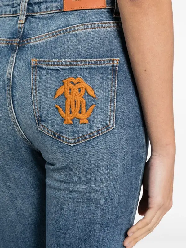 Roberto Cavalli High-rise Straight-leg Jeans
