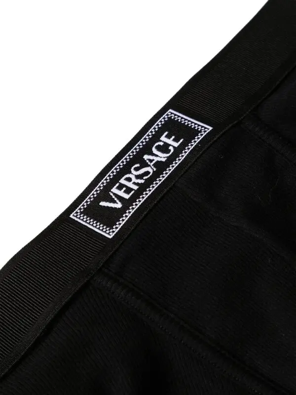 Versace 90s Logo Ribbed Long Boxers
