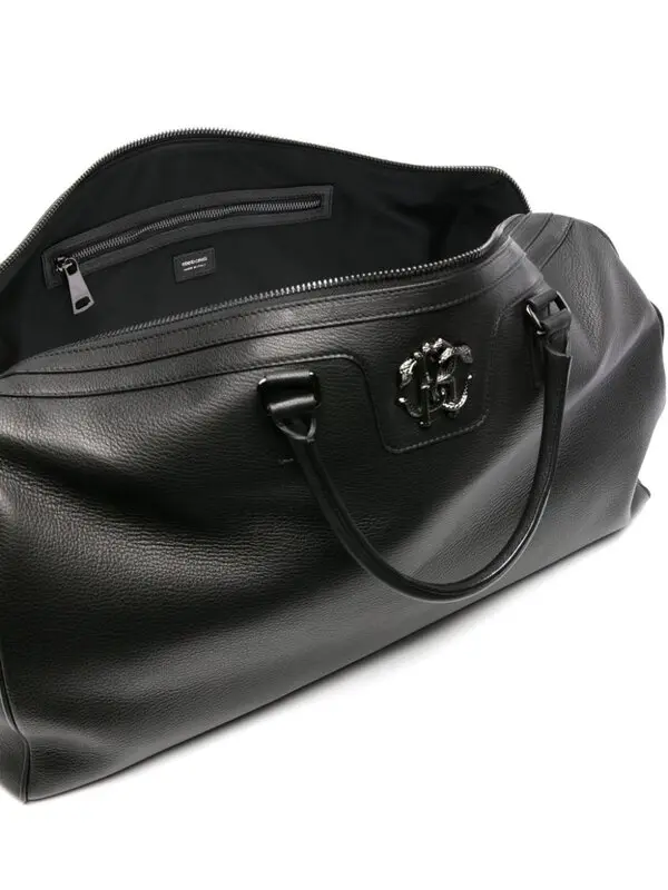 Roberto Cavalli Rc-plaque Leather Holdall
